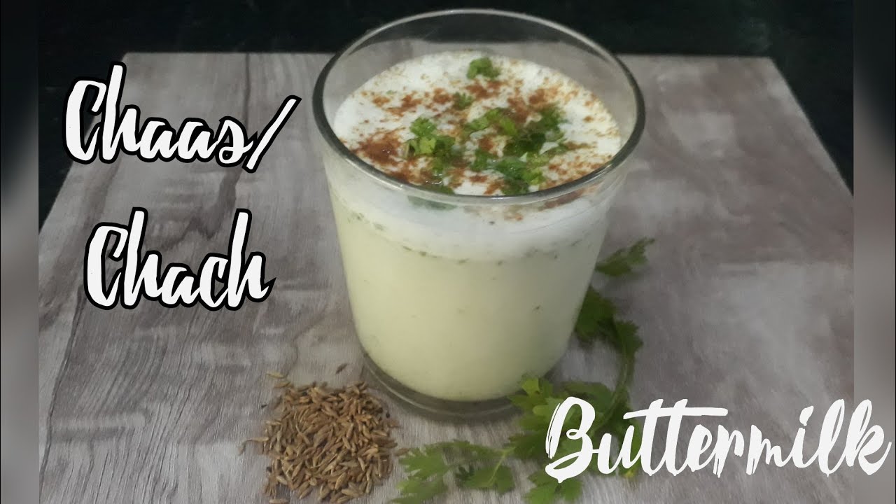 chaas recipe | chach recipe |buttermilk |recipe with curd #shorts - YouTube