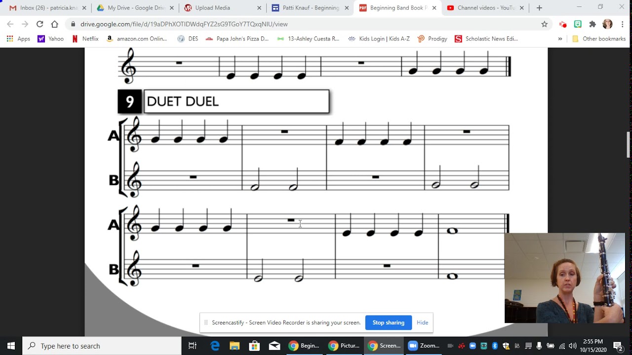 Clarinet Lesson Line #9A - YouTube