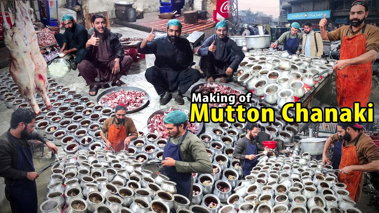 Method of Making Mutton Chanaki is Made using Coal | Afghani Chaniki ...