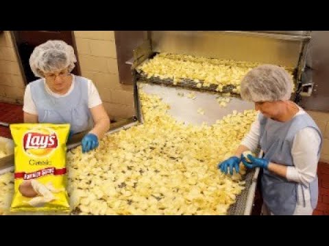 How POTATO CHIPS are made | Billions of bags of chips made every year ...