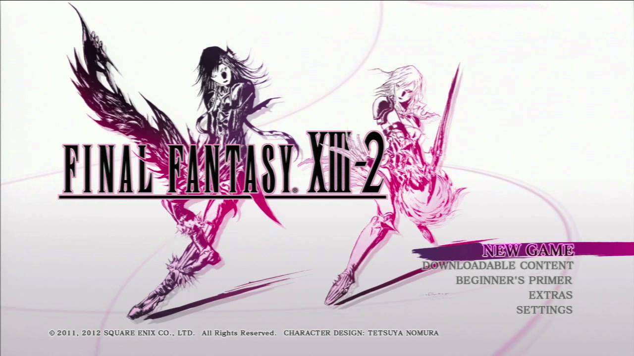 Final Fantasy XIII-2 Title Screen (PC, PS3, Xbox 360) - YouTube