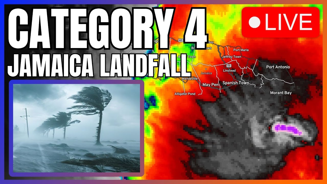 🔴LIVE: Category 4 Landfall Coverage In Jamaica - Live Weather Channel ...