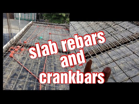 Slab re enforcement rebars L over 4 layout and crankbars#julyemz - YouTube