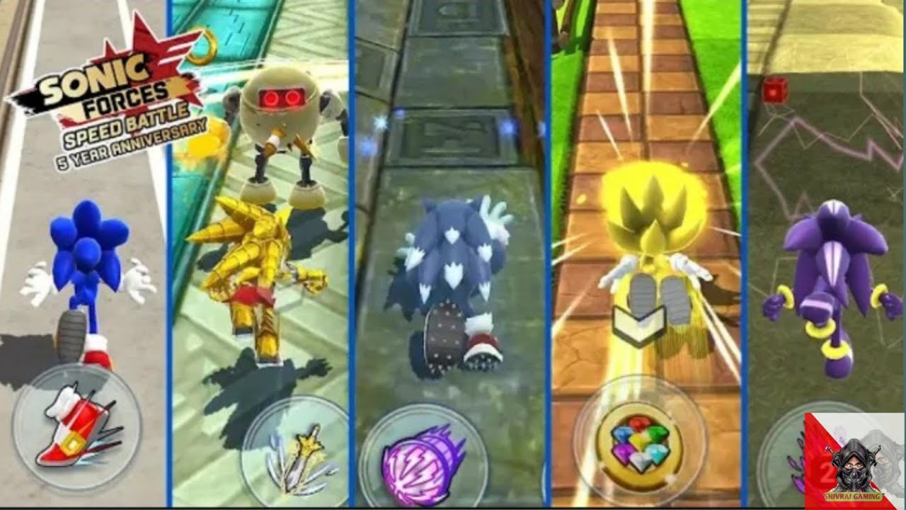 All Sonic Transformations | Sonic Forces: Speed Battle - YouTube