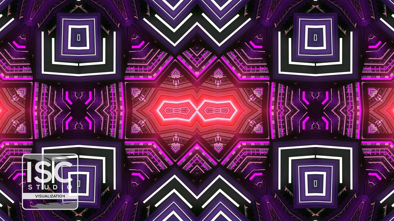 4K 60 FPS LINE KALEIDOSCOPIC FOR DJ SHOW - YouTube