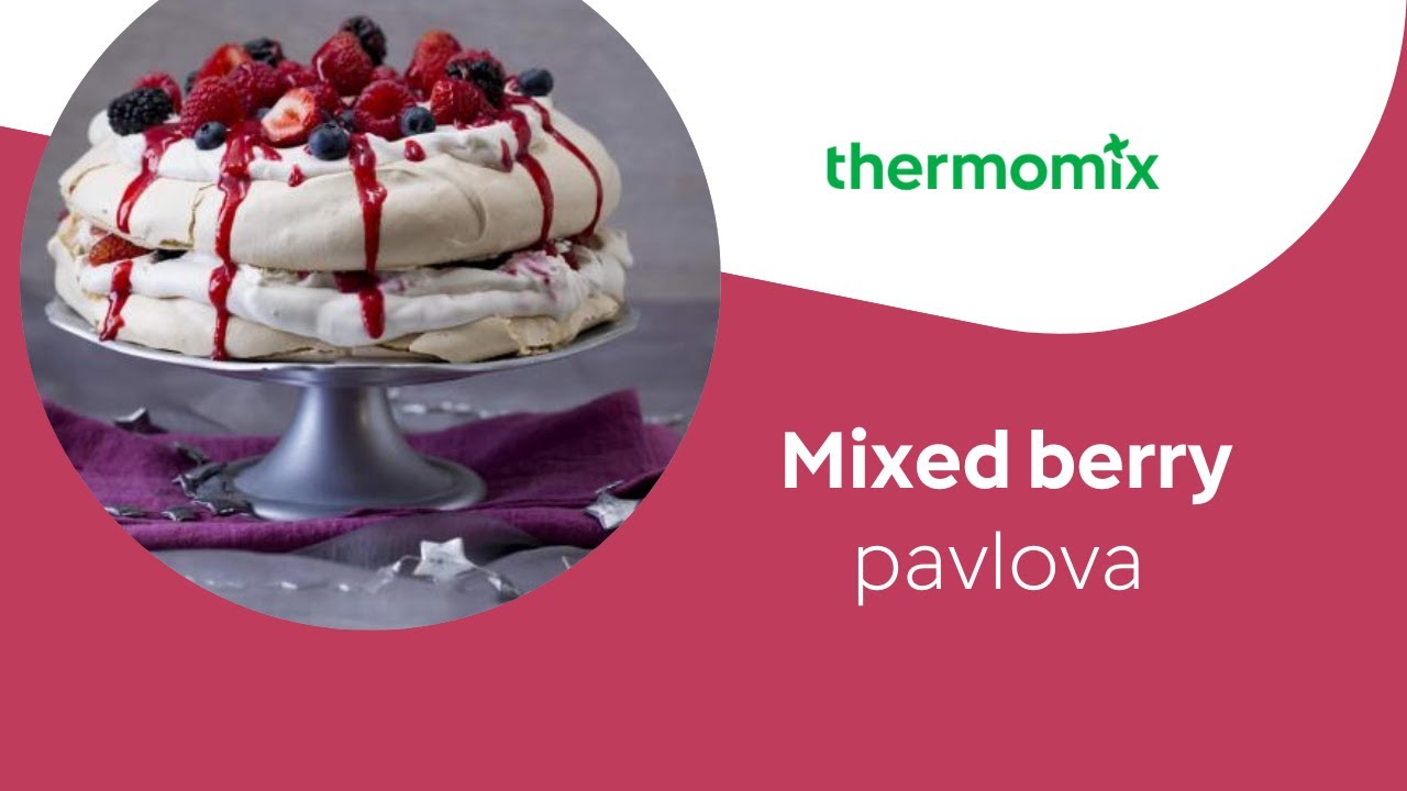 Mixed Berry Pavlova Recipe - YouTube