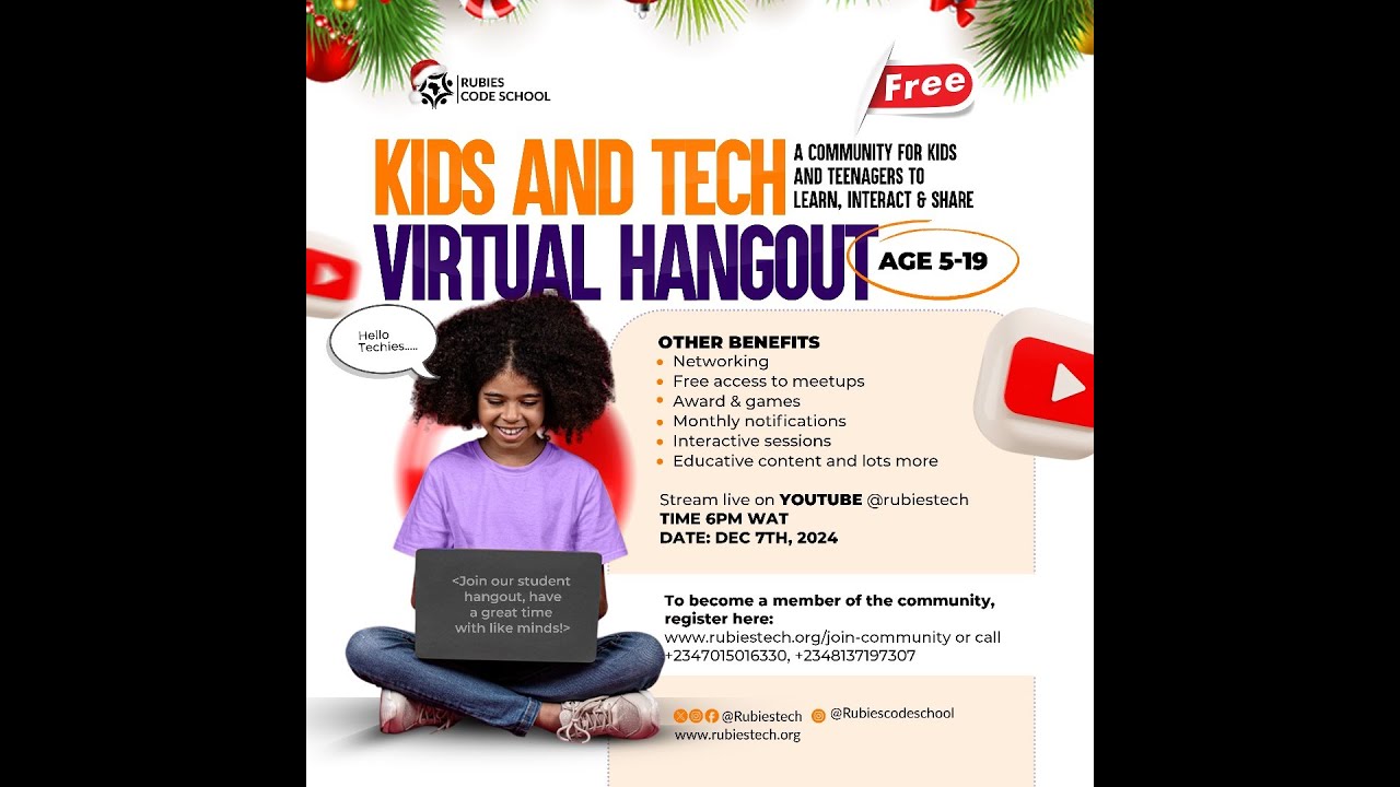 Kids & Tech Virtual Hangout (Students' Community Meetup January 2025 ...