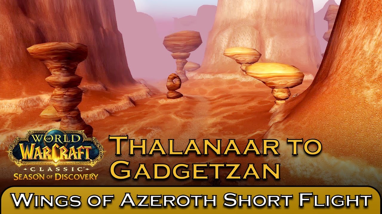 Thalanaar to Gadgetzan | Wings of Azeroth Short Flight WoW SoD Relaxing ...