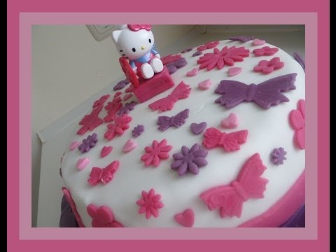 Dogum gunu pastasi Seker Hamuruyla /Torte mit Fondant /Azide Hobii