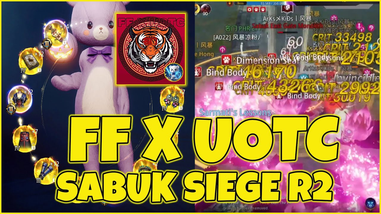 FF X UOTC ASIA1 SABUK SIEGE WAR ROUND 2 | FFXUOTC VS HOF ALLIANCE | NK ...