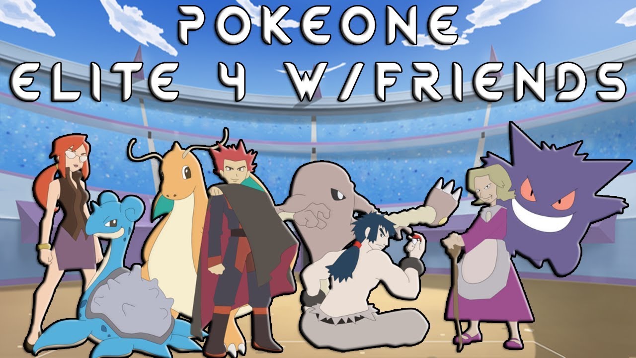 PokeOne! E4 3-Way Battle with friends!!!! Road to Jhoto!! - YouTube