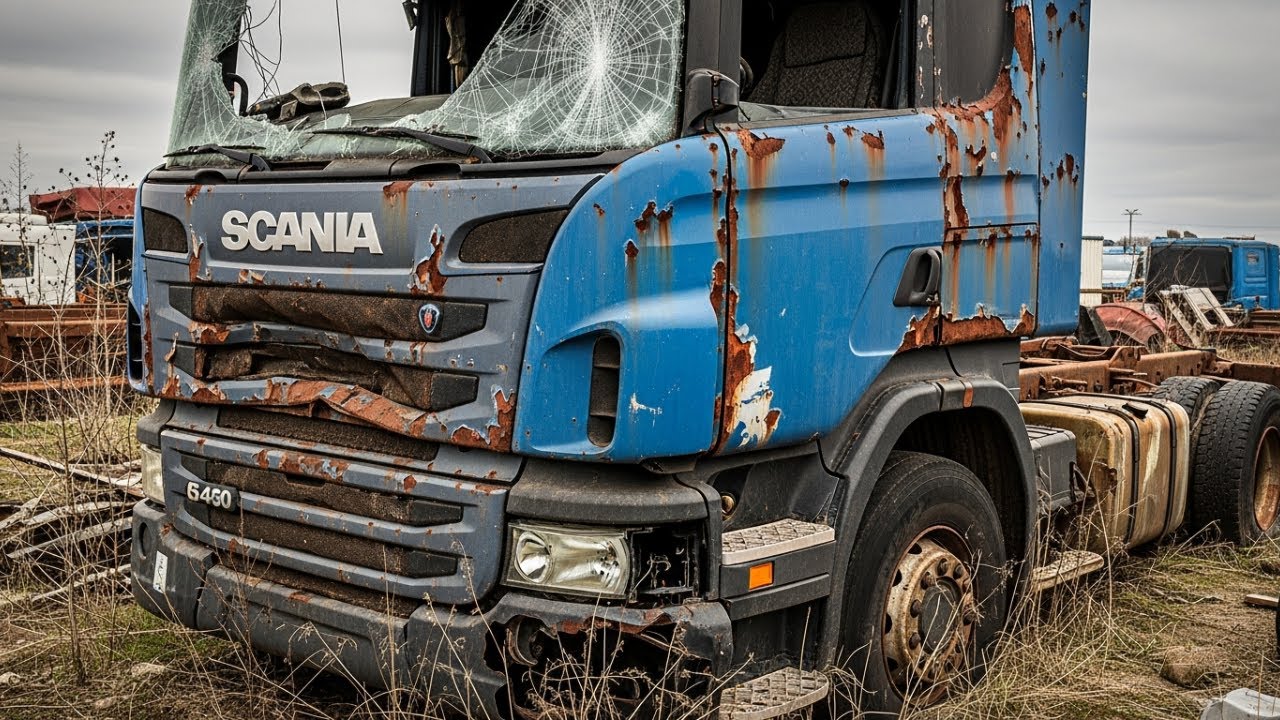 3.3 Million KM Scania Truck Complete Restoration Journey | The Legend ...