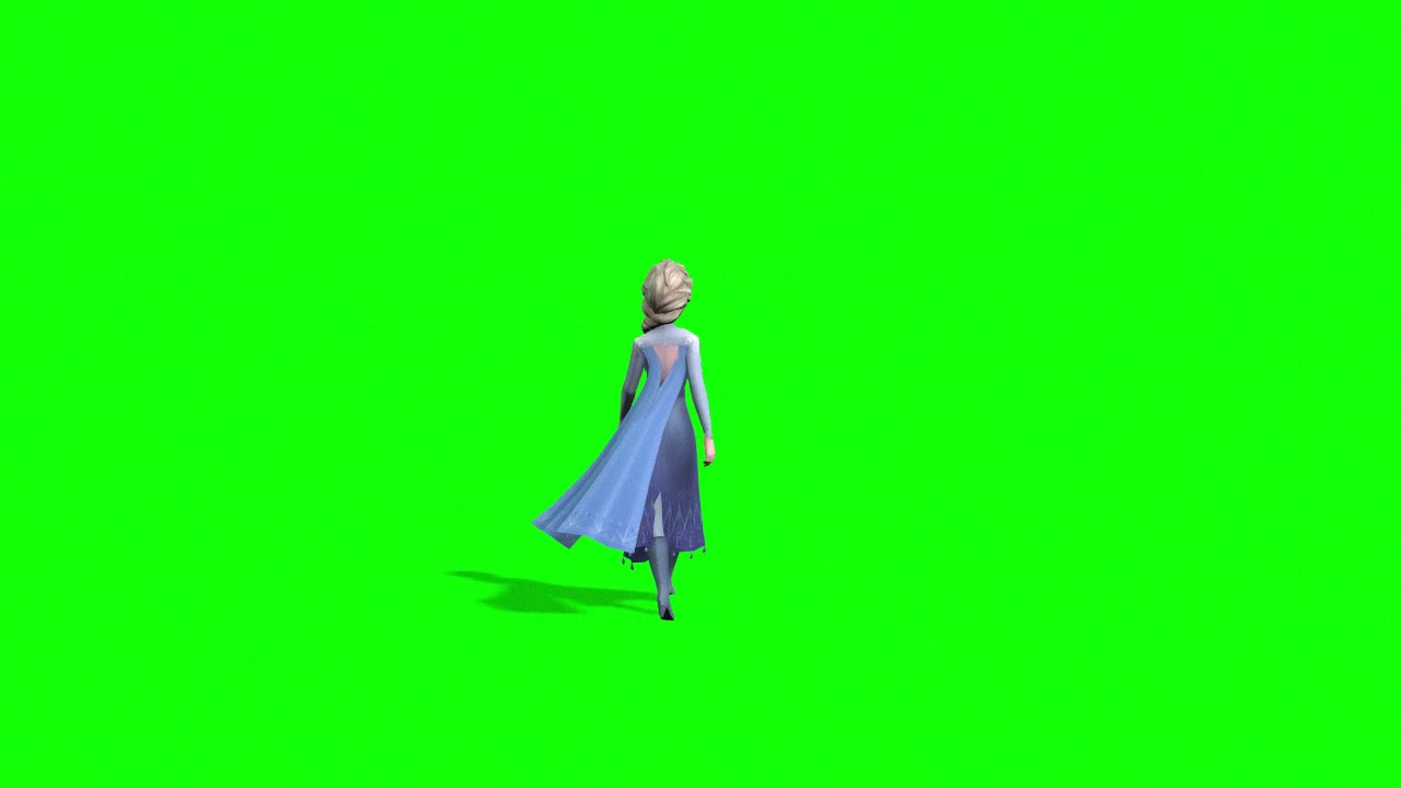 Elsa Frozen 2 Catwalk - Green Screen - YouTube
