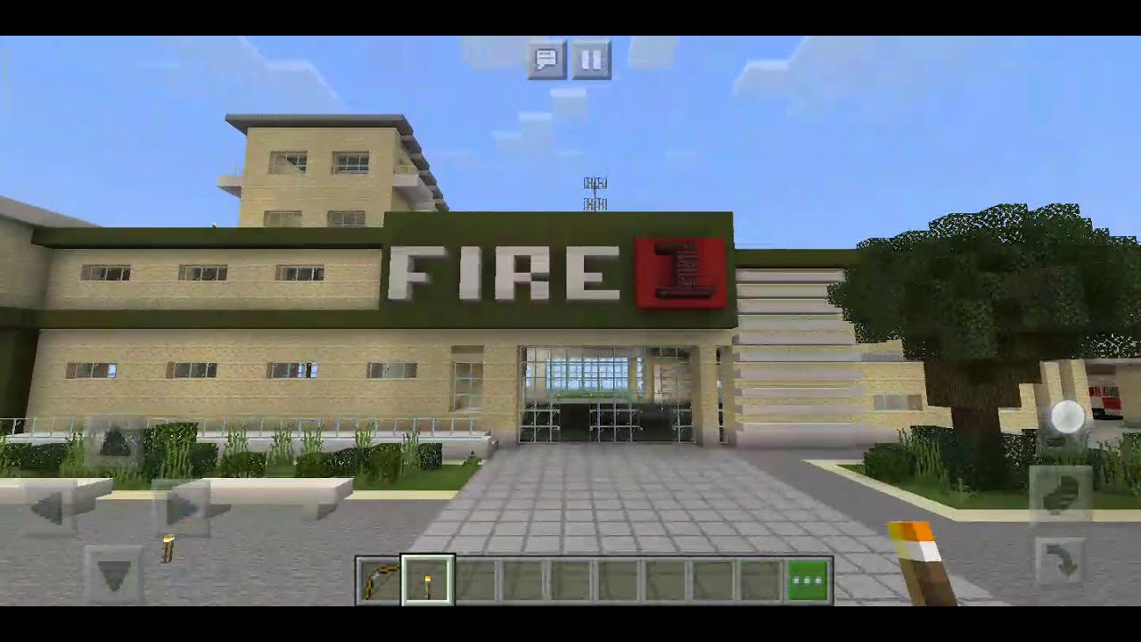 Fire station in Minecraft mods and full tour - YouTube
