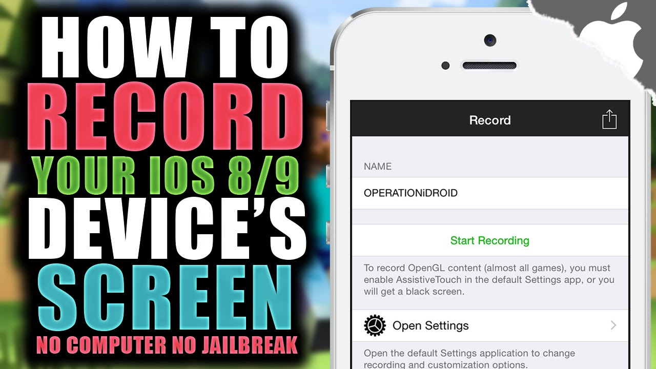 How To Get iREC Screen Recorder on your iOS Device! 8.4.1 & Below (NO ...