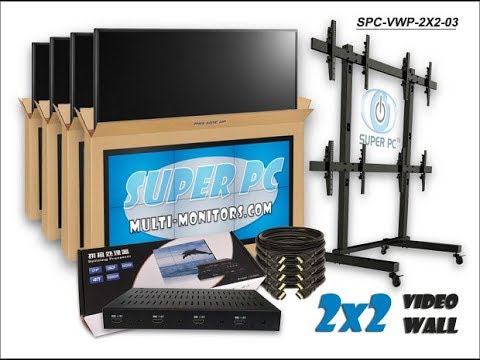 2x2 8k Video Wall Complete Package - YouTube