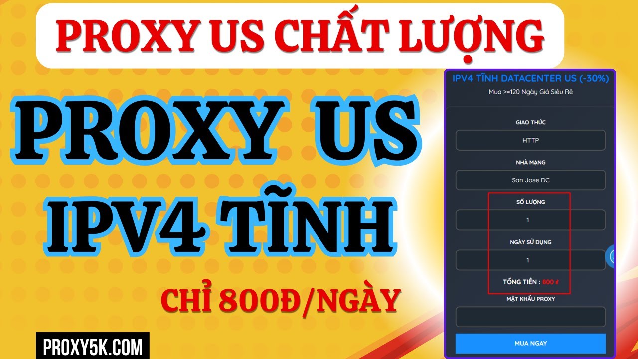 Mua Proxy Mỹ Chất Lượng Cao | Hướng Dẫn Mua Proxy US Uy Tín - YouTube