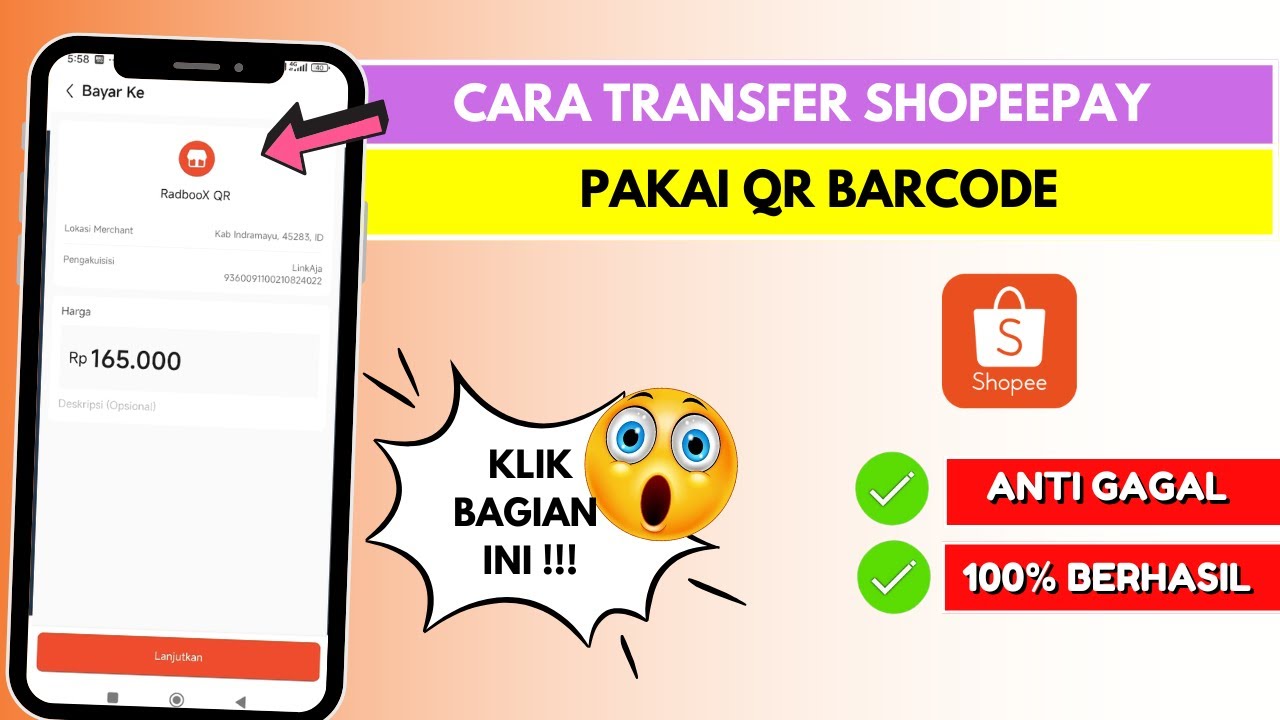 Cara Transfer Shopeepay Lewat Kode QR - YouTube