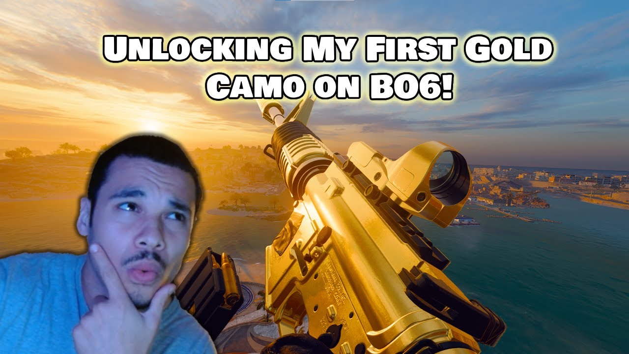 Unlocking My First BO6 GOLD CAMO!! - YouTube