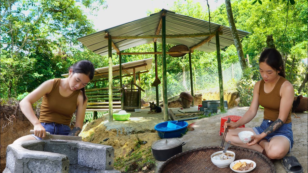 Build a Simple Fire Stove from Bricks and Cement - Cooking | Living Off ...