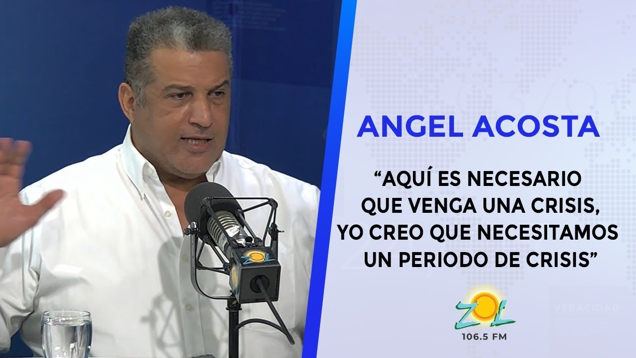 Angel Acosta "Aquí es necesario que venga un periodo de crisis" - YouTube