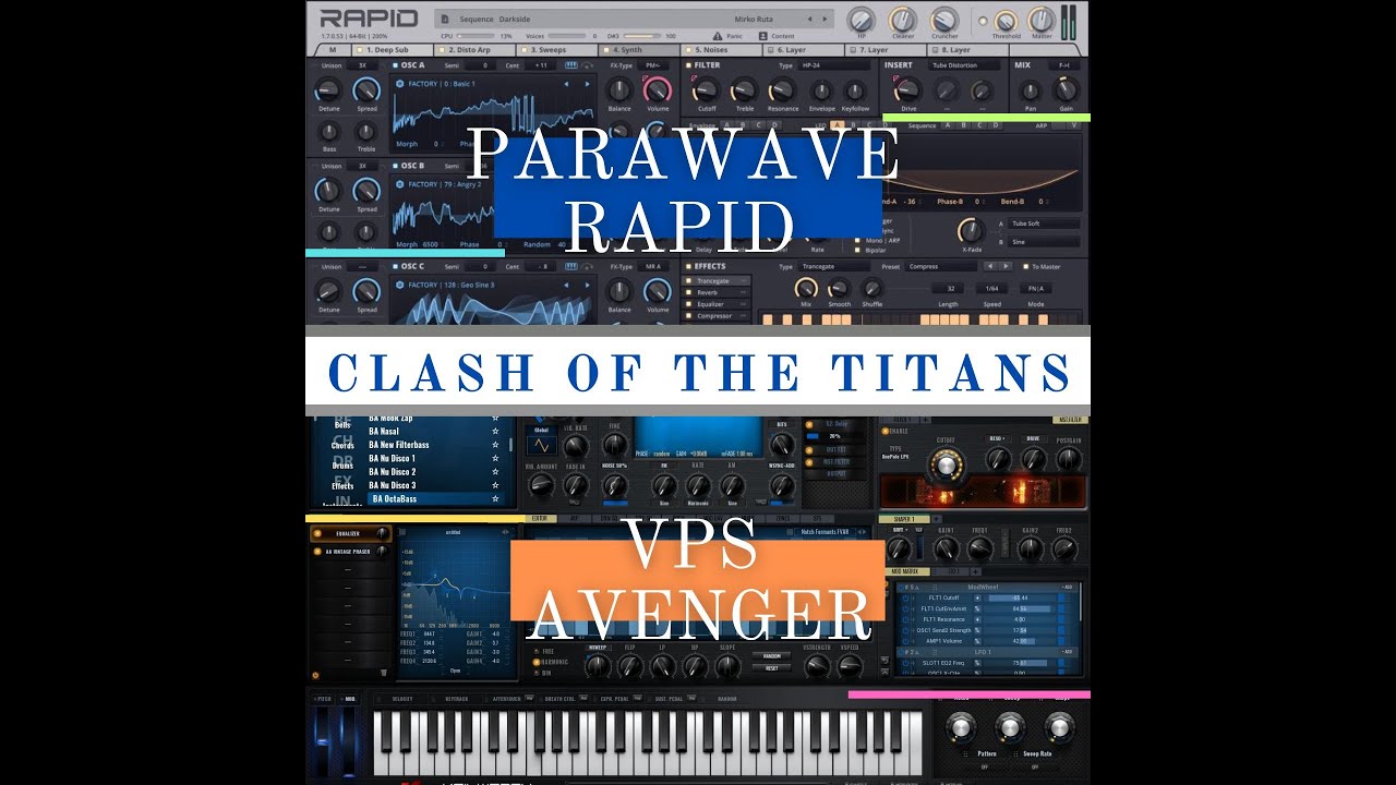 Parawave RAPID vs VPS Avenger Presets (No Talk) - YouTube