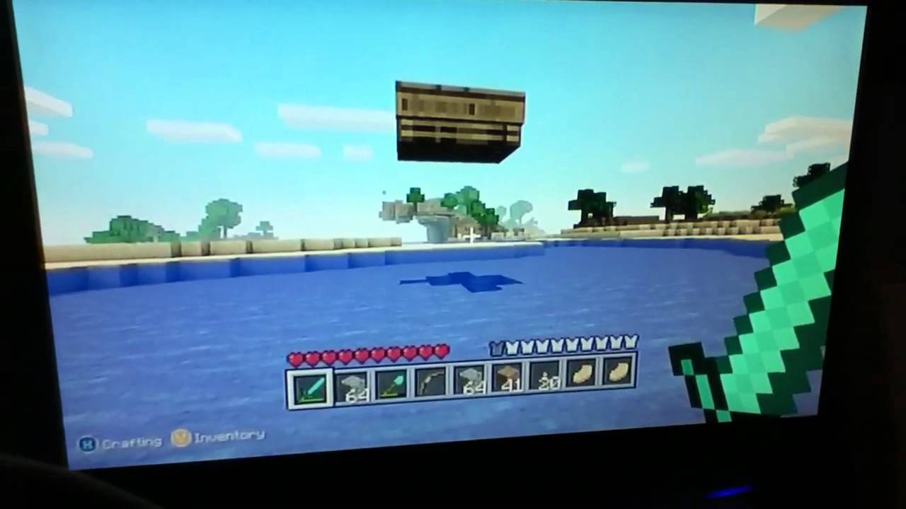 Minecraft floating boat glitch - YouTube