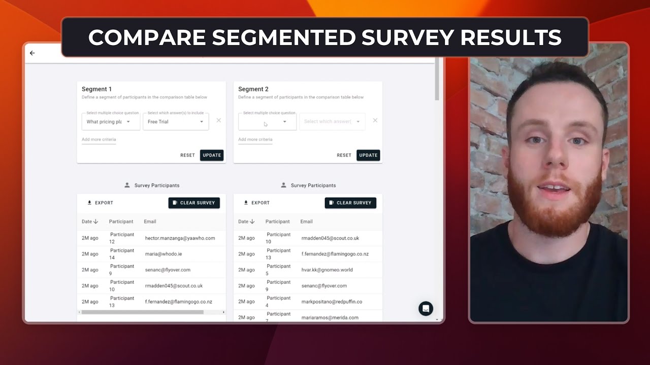 Comparing Segmented Survey Results on OpinionX - YouTube