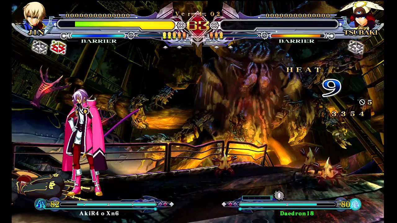 Blazblue CS: Match #92 - Daedron(TSU) vs AkiR4 o Xn6(JIN) - YouTube
