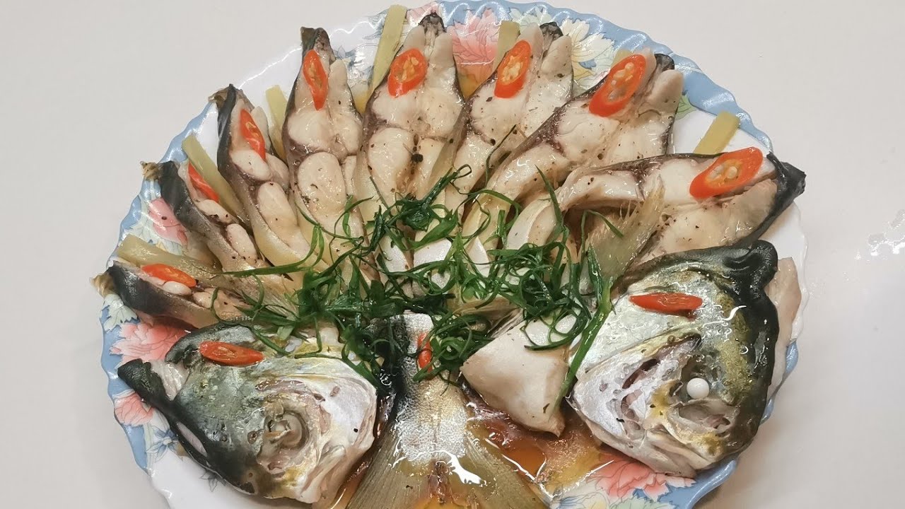 Chinese Recipe Steamed pompano/pomfret - YouTube