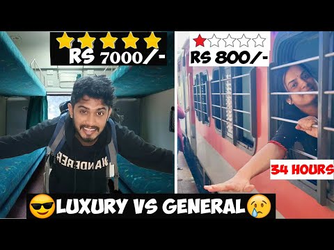 😱Kashmir Travel Challenge in AC Vs Sleeper Class Train🫢Chennai To kashmir😰 Part 1