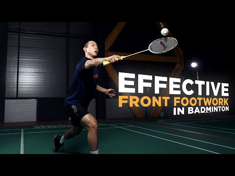 How to do an effective front footwork in Badminton - YouTube