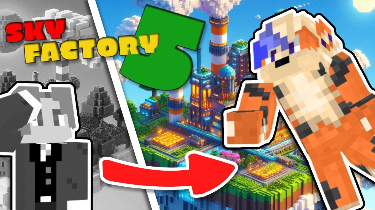 From Gray to Great - Unlocking Colour in a Bizarre Modpack! (E01) - Sky ...