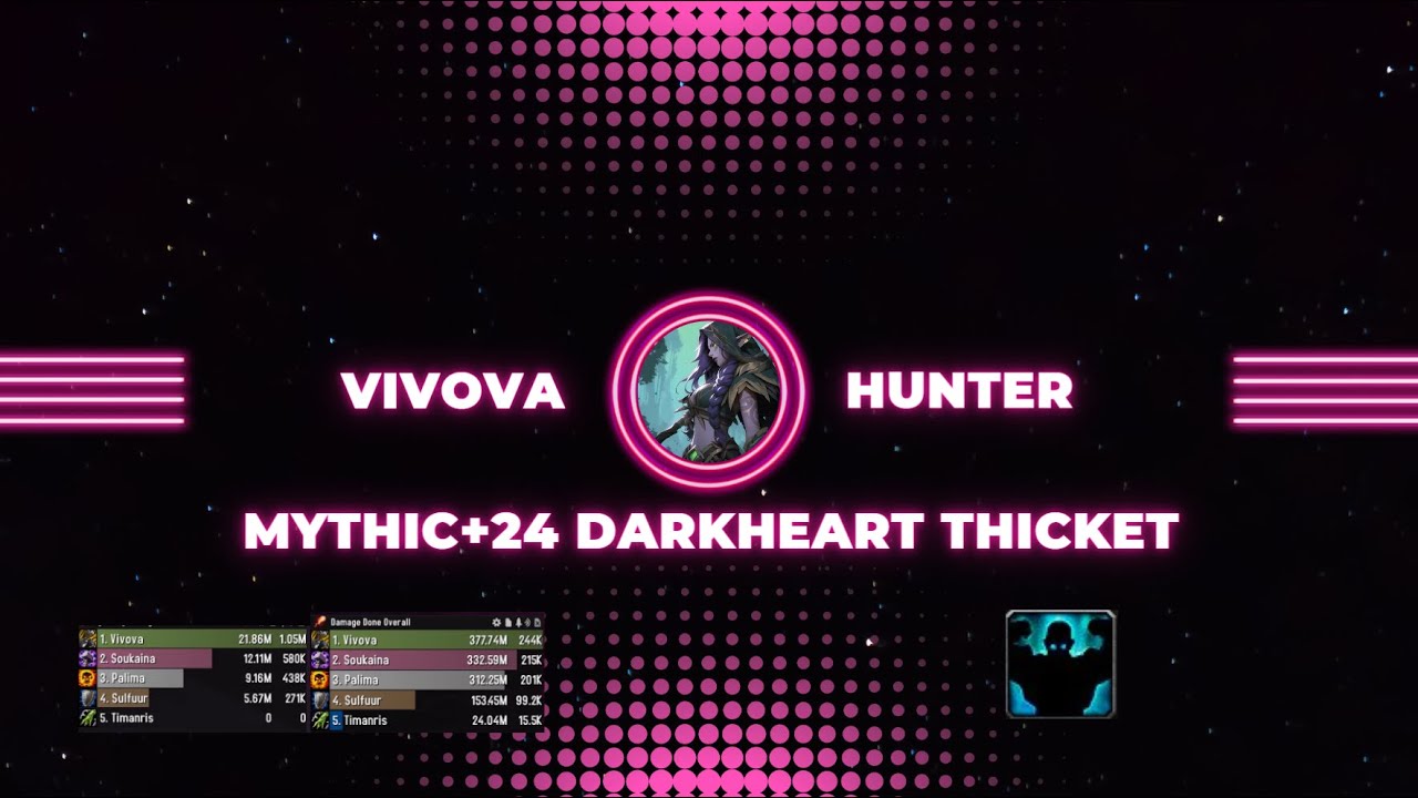 Mythic +24 Darkheart Thicket Beast Mastery Hunter (BM) POV - YouTube