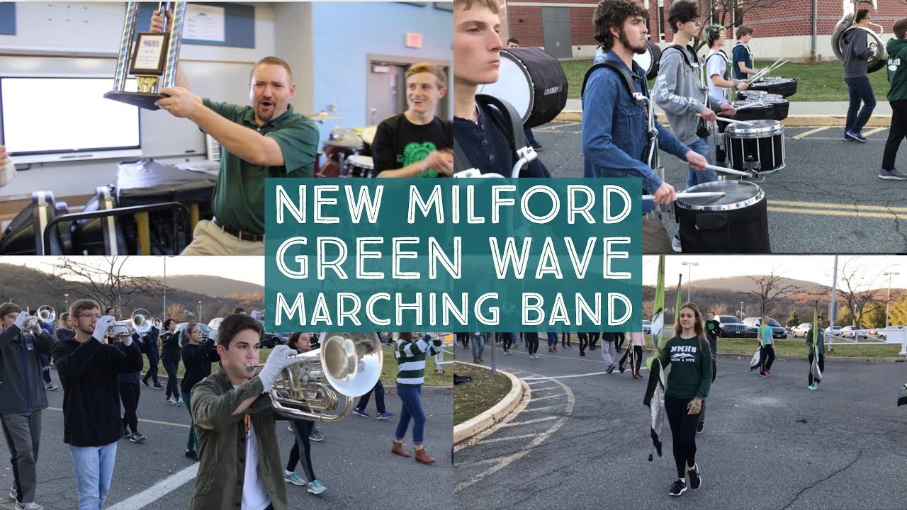 New Milford Green Wave Marching Band Trophy Presentation + Interviews ...