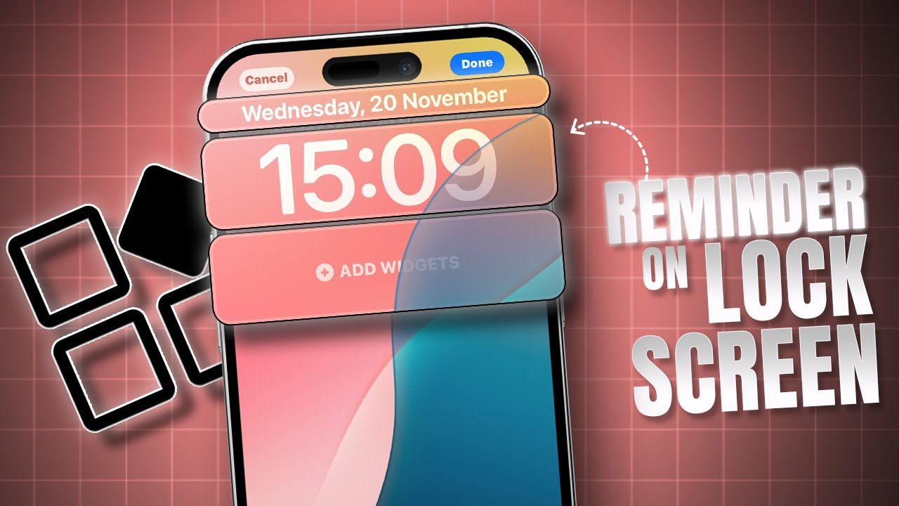 How To Put Reminders Widget On iPhone Lock Screen | Set Reminders on ...