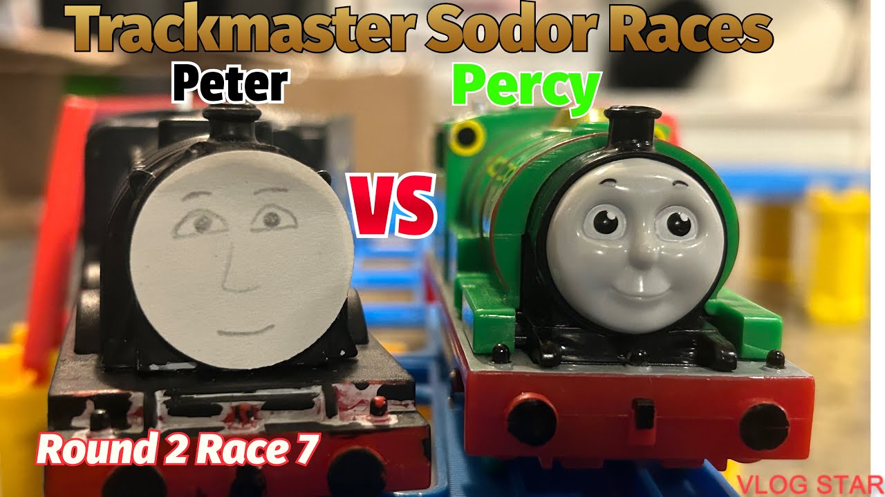 Trackmaster Sodor Races | Round 2 Race 7 | Peter vs Percy - YouTube