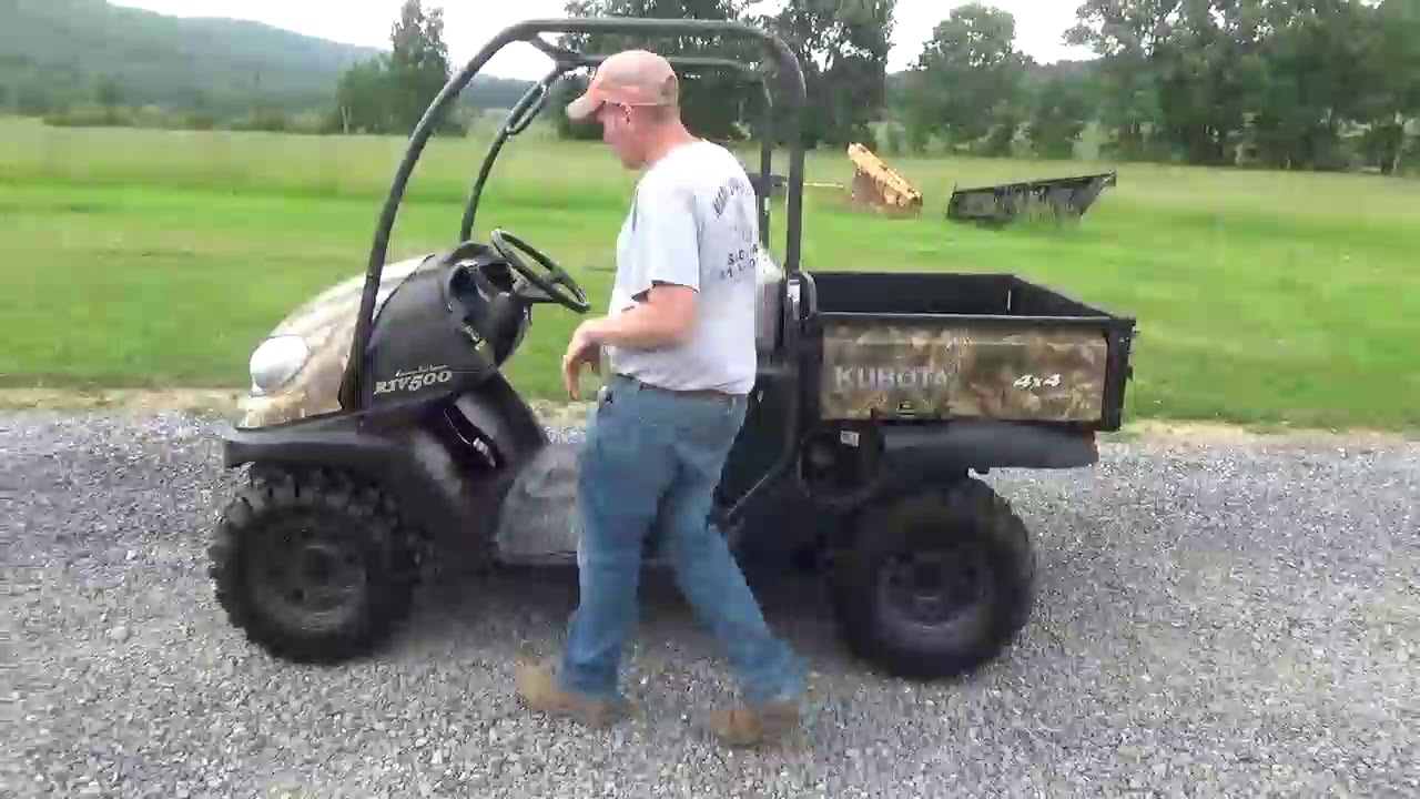 2009 Kubota RTV500 UTV Side By Side 4X4 Dump Bed Hydrostatic Drive For ...