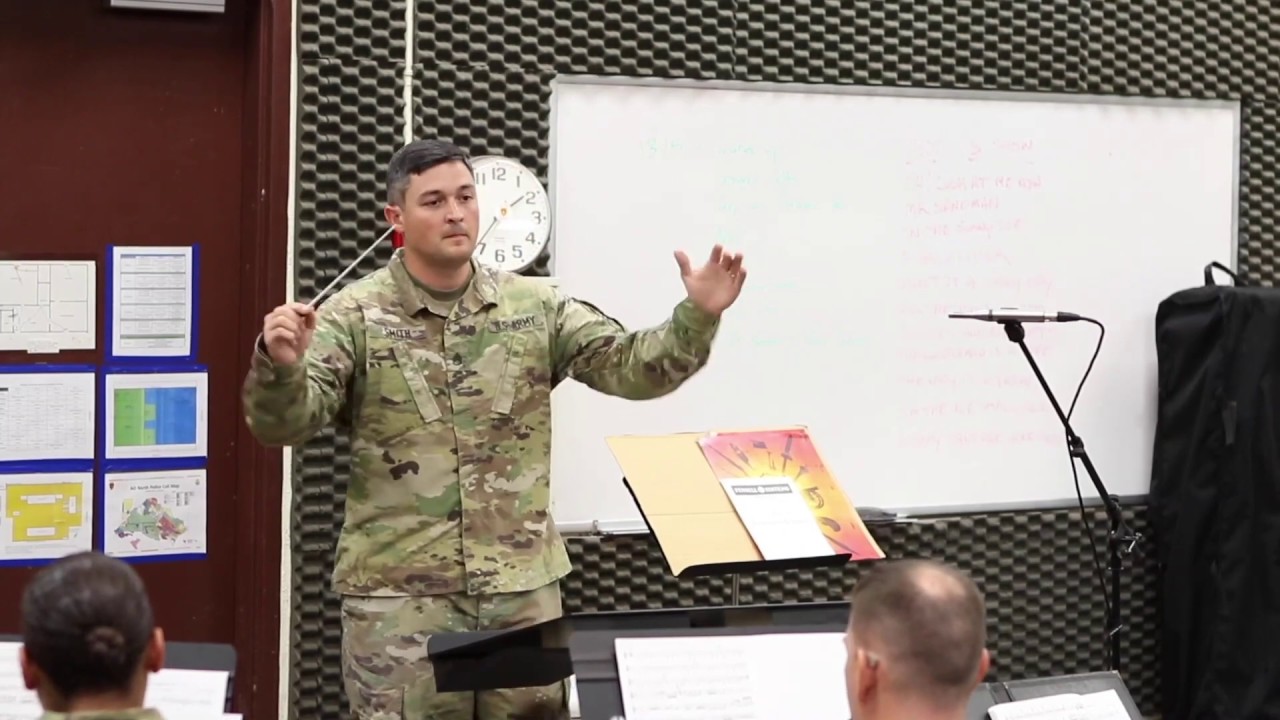 SSG Justin C Smith / Warrant Officer Bandmaster (420C) Audition - YouTube