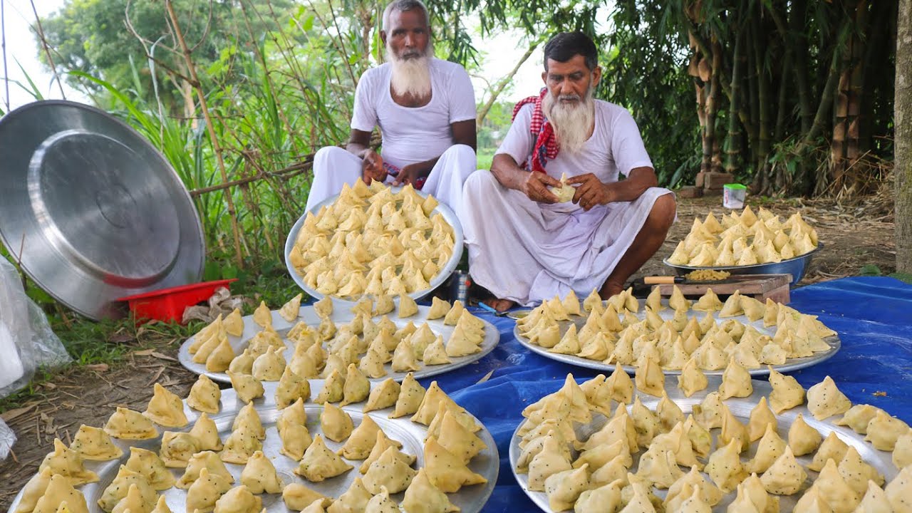 Beef Liver Mixed Delicious Singara/Samucha Making By 3 Brothers Grandpa ...