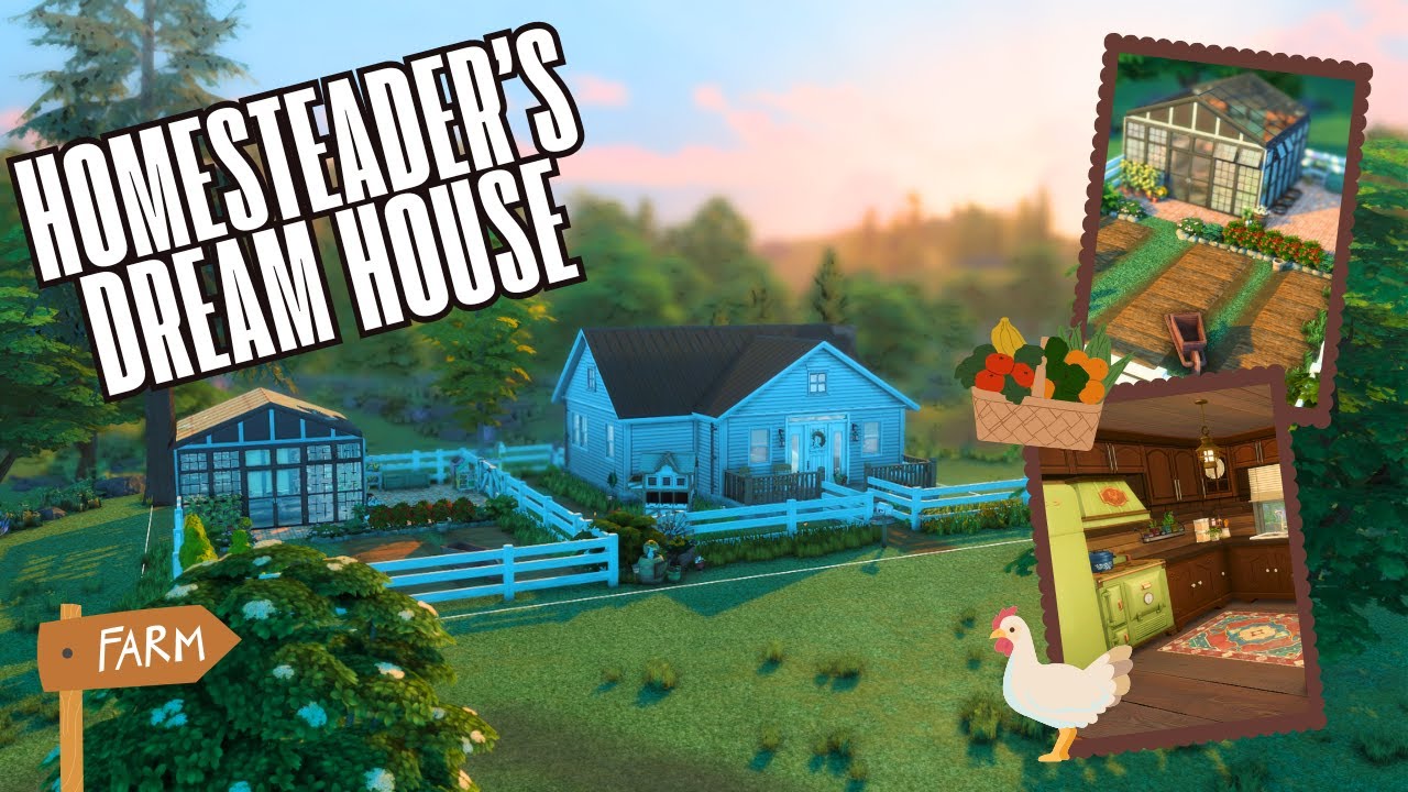 building a cozy FARMHOUSE and HOMESTEAD🌾🧑‍🌾 | Sims 4 Speedbuild | No CC ...