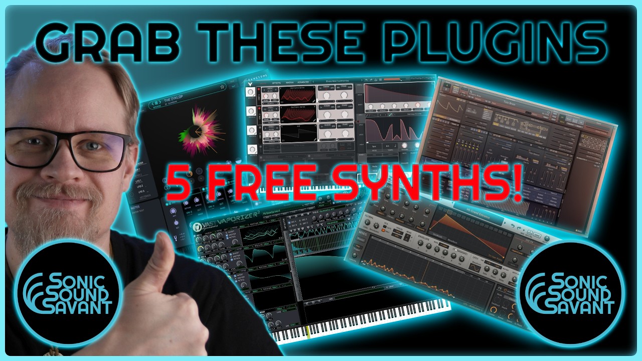 GRAB THESE! Five great free synths for you to grab! Free plugins! - YouTube