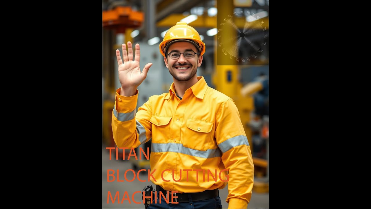 TITAN BLOCK CUTTING MACHINE - YouTube