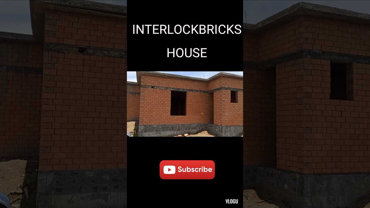 low cost interlock🏠 mud Bricks|interlock house|shorts|construction ...