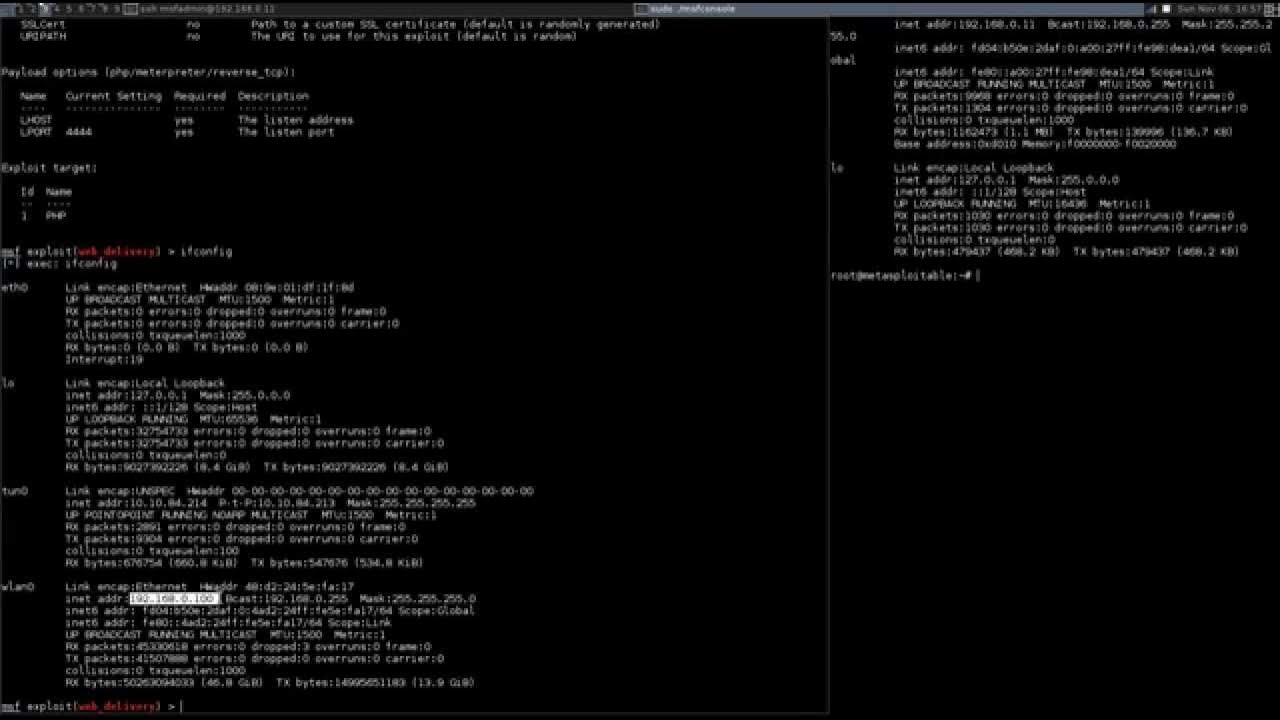 Metasploit Tutorials - Multi Script Web Delivery (PHP Example) - YouTube