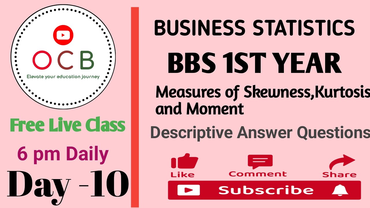 Bbs 1st year statistics live class day-10/ measures of dispesion ...