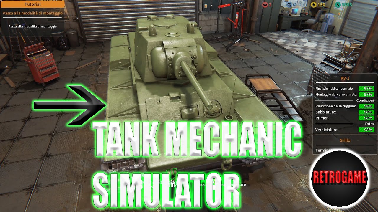 TANK MECHANIC SIMULATOR | MECCANICA SUI CARRI ARMATI | Gameplay ITA ...