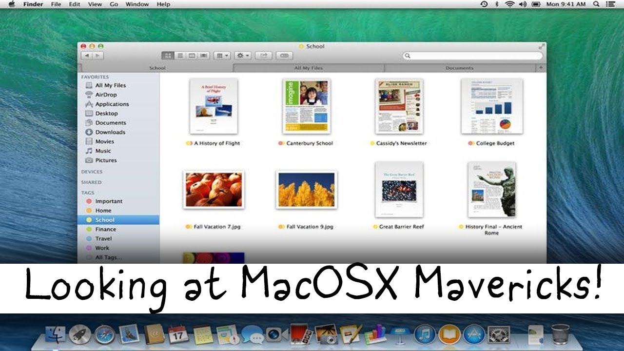 Looking At Macosx Mavericks Youtube