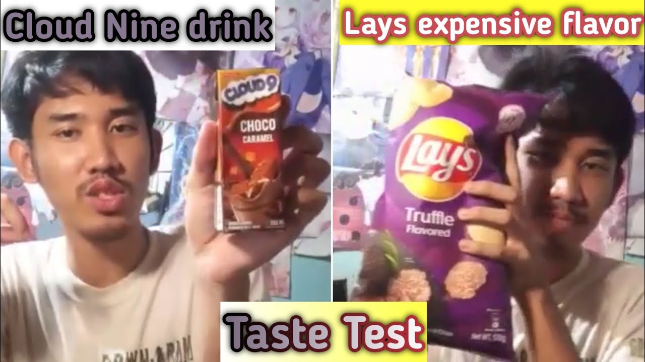 Let's taste "Cloud Nine drink and Lays expensive chips flavor" /Taste ...