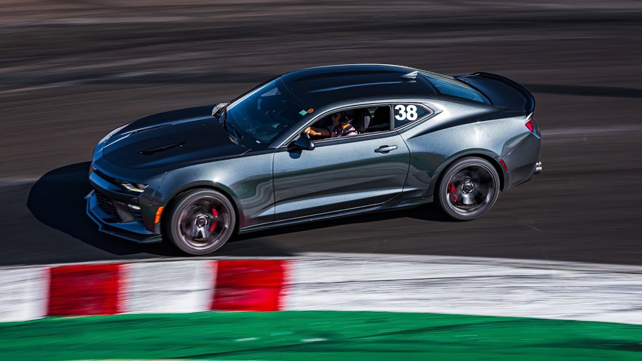 Laguna Seca 1:38.3 - stock 2017 Camaro SS 1LE - YouTube